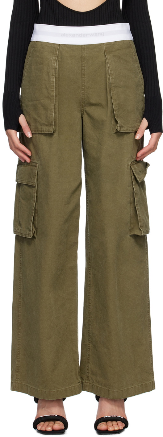 Alexander Wang Khaki Rave Cargo Trousers Alexander Wang