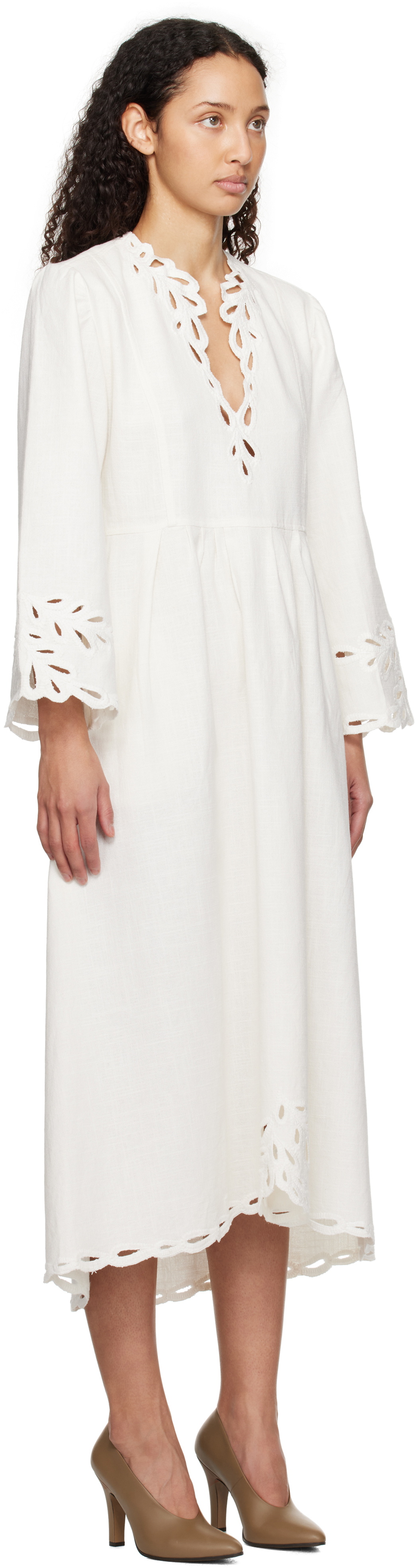 Isabel Marant Etoile White Tianny Midi Dress Isabel Marant Etoile