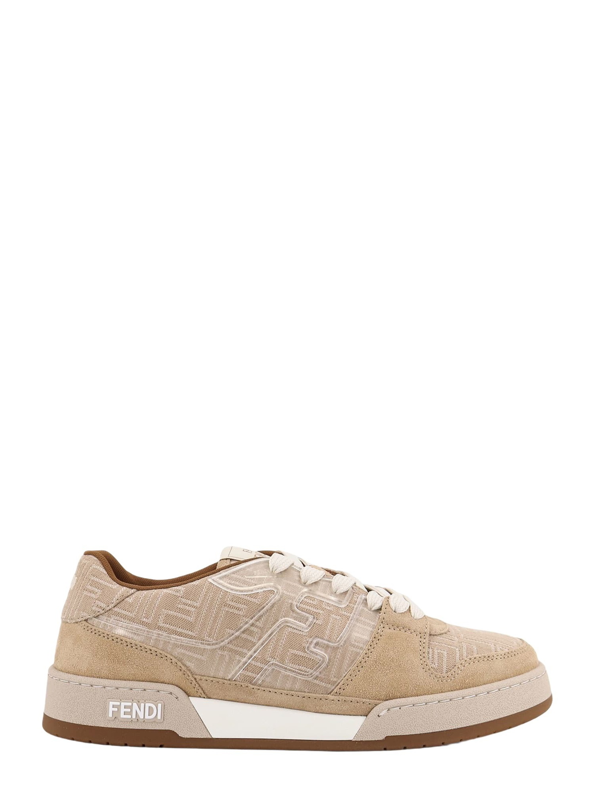 Fendi Match Ff Jacquard Low-top Sneakers Fendi