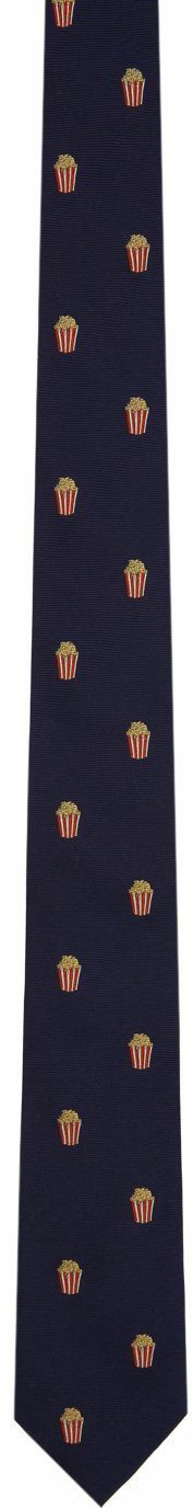 Paul Smith Navy Popcorn Tie Paul Smith