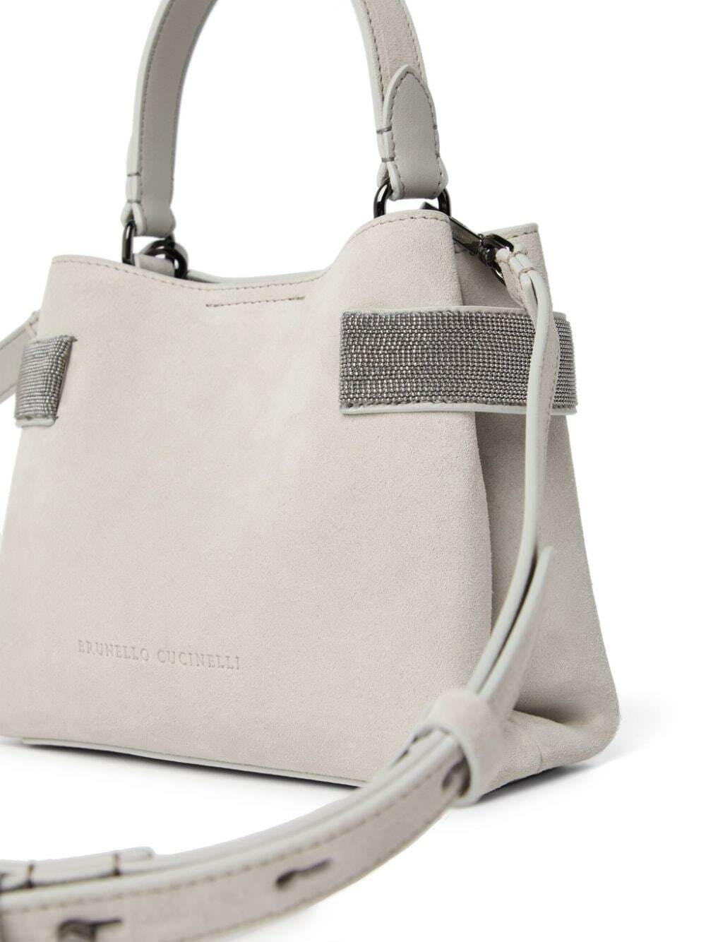 BRUNELLO CUCINELLI - Small Suede Essence Handbag Brunello Cucinelli