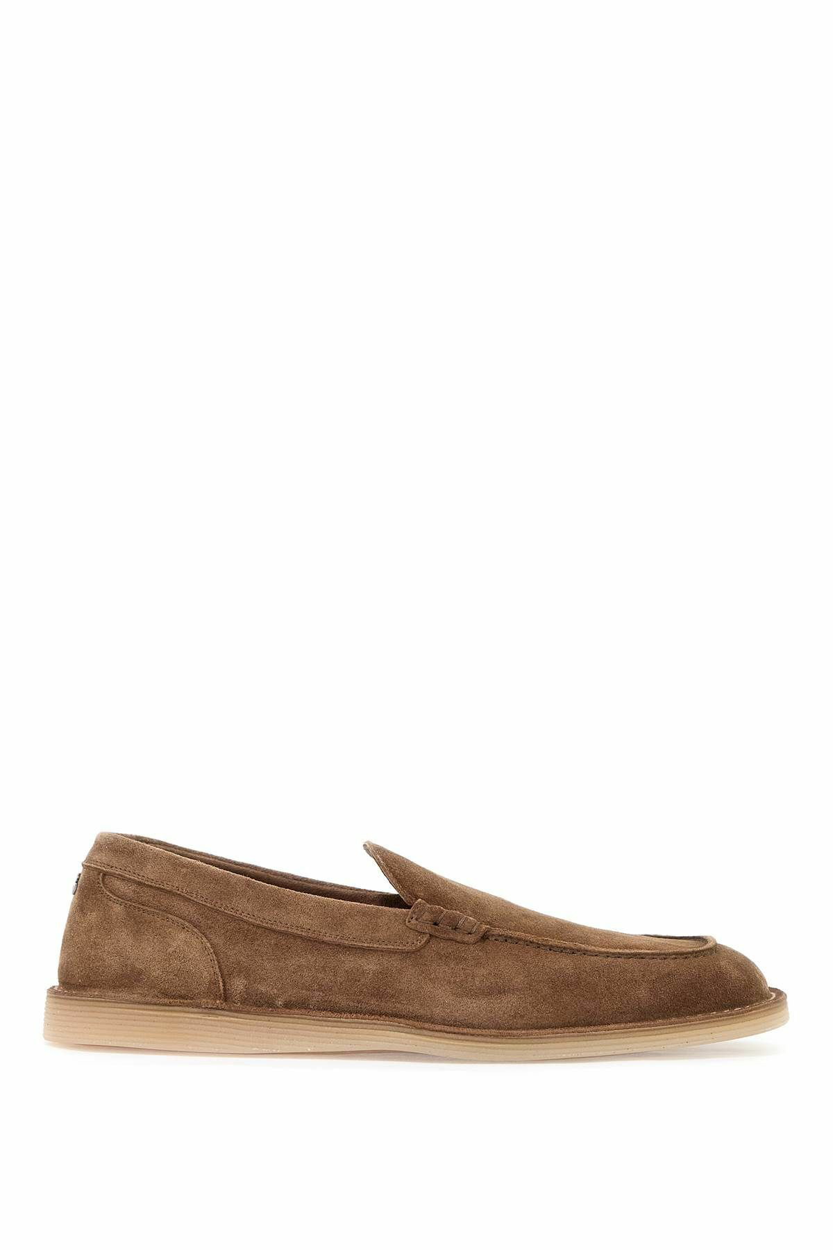 DOLCE & GABBANA suede leather moccas Brown Dolce & Gabbana