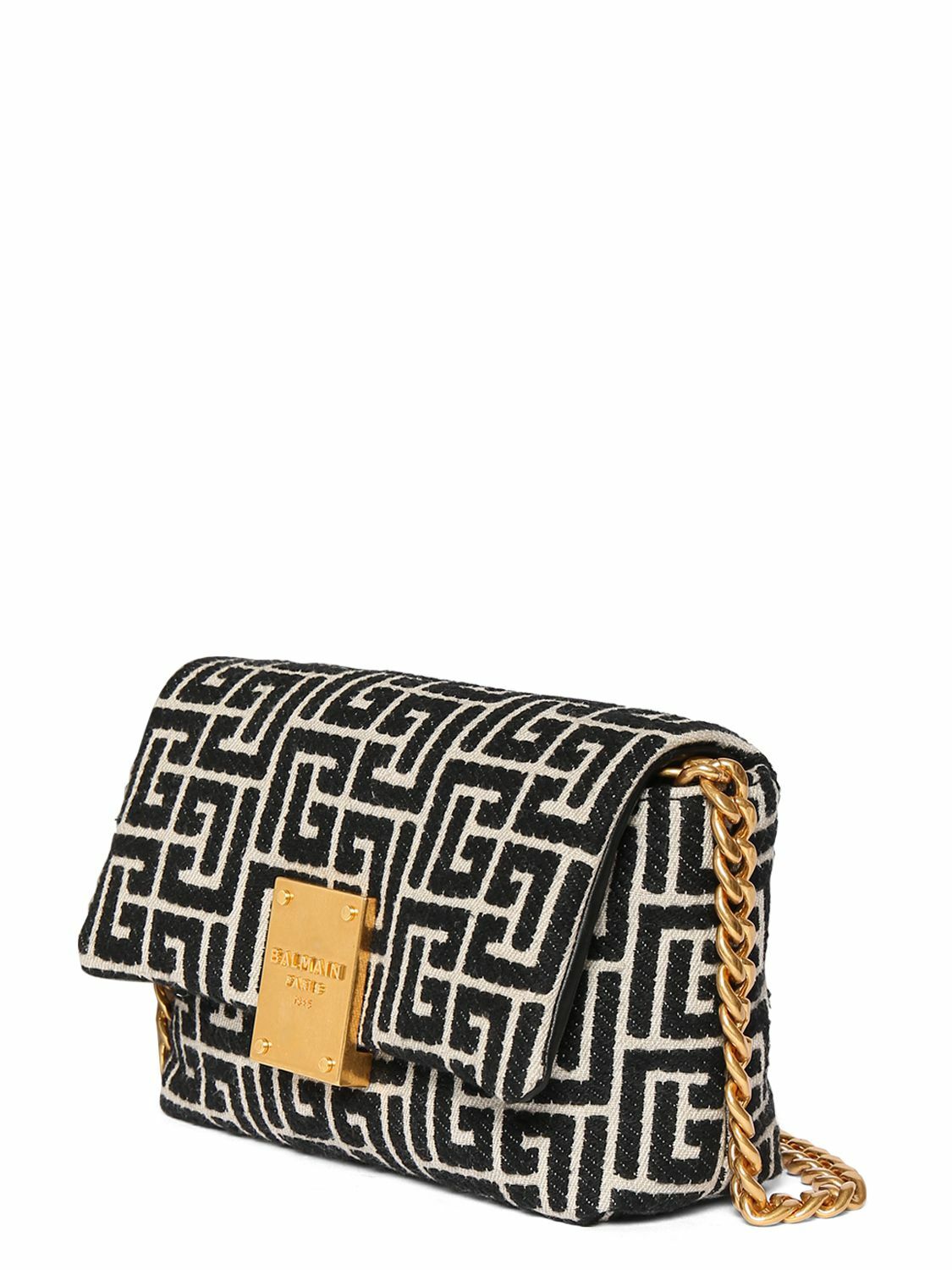 BALMAIN Mini 1945 Monogram Jacquard Bag Balmain