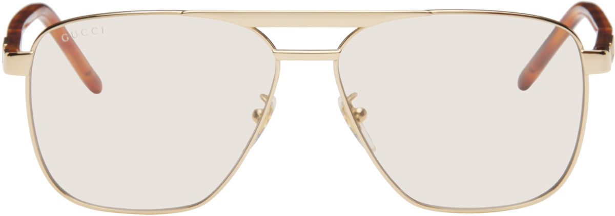 Gucci Gold Aviator Sunglasses Gucci