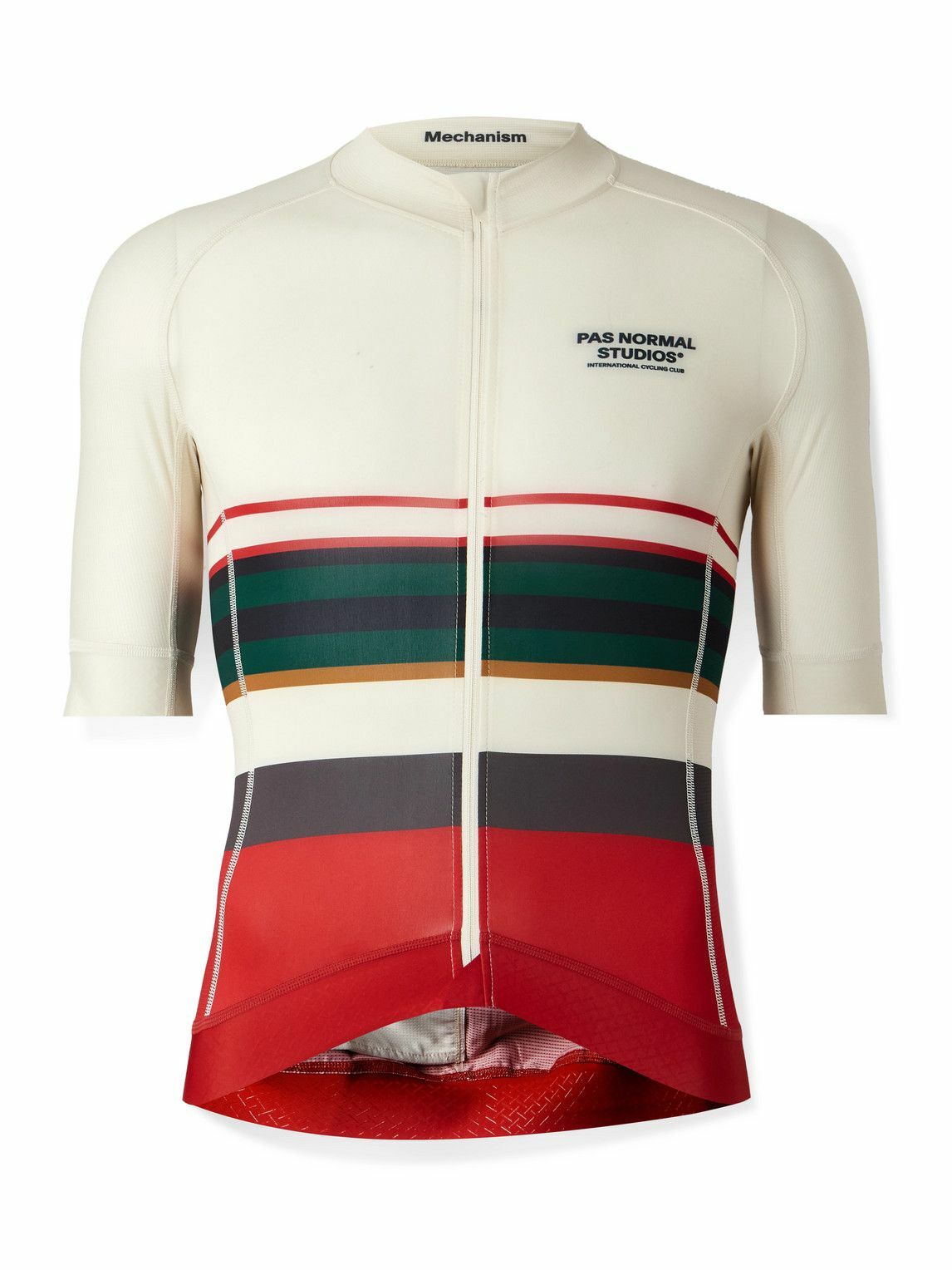 Pas Normal Studios - Mechanism Logo-Print Striped Cycling Jersey ...