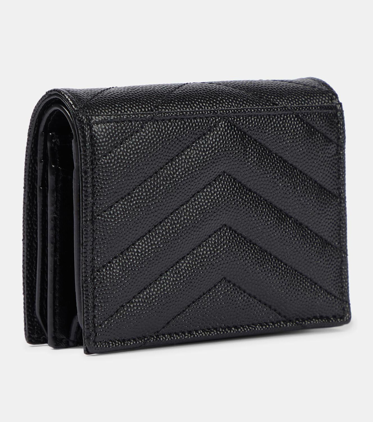 Saint Laurent Cassandre leather flap card case Saint Laurent