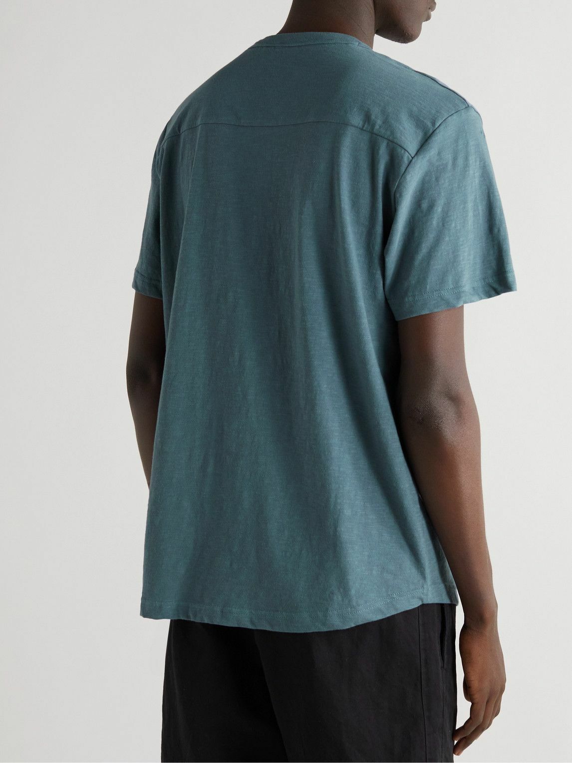 Onia - Slub Cotton-Jersey T-Shirt - Blue Onia