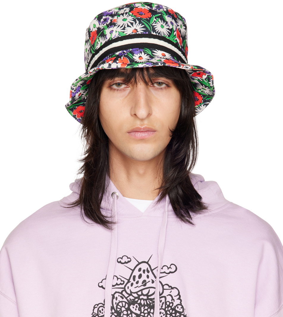 Anna Sui SSENSE Exclusive Multicolor Daisies Bucket Hat Anna Sui