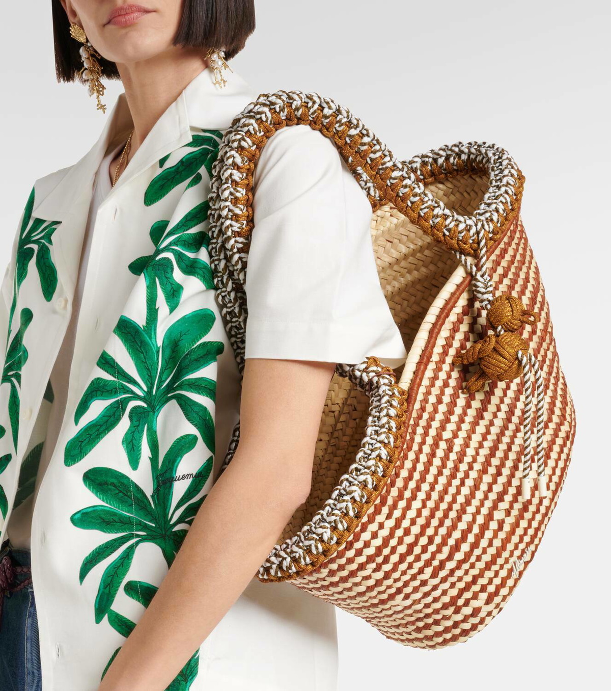 Alémais Dee Dee Large raffia tote bag ALÉMAIS