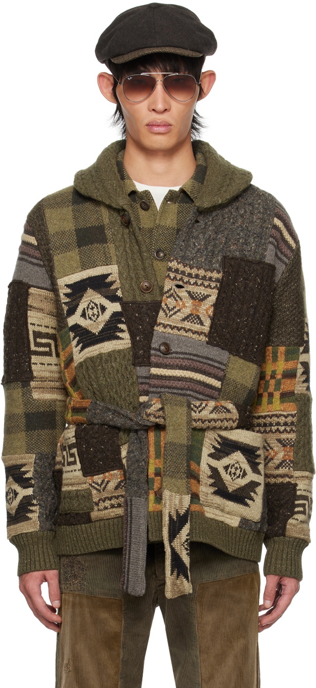 RRL Khaki Ranch Cardigan RRL