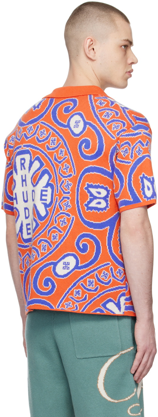 Rhude Orange Tile Shirt Rhude