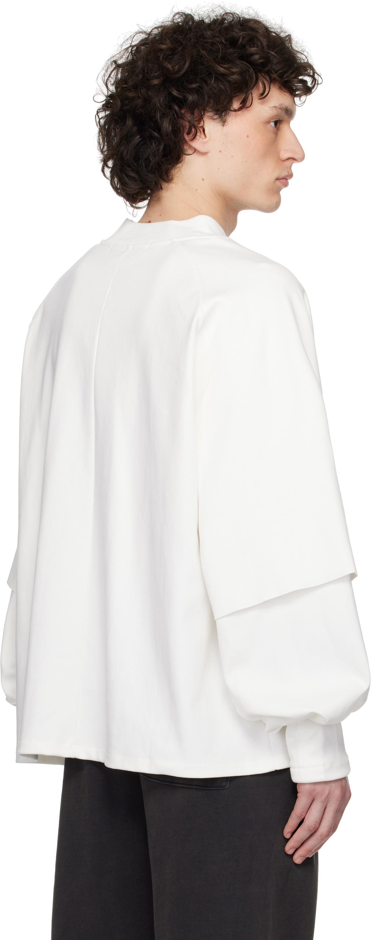 Seventh White Raglan Layered T-shirt Seventh