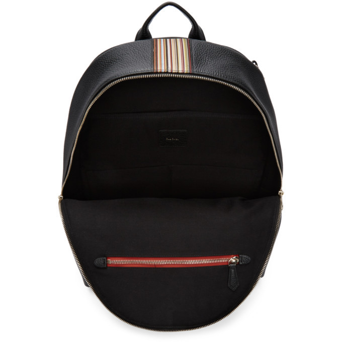 Paul Smith Black Multistripe Backpack Paul Smith
