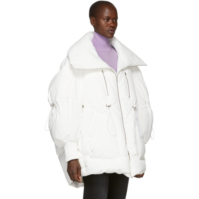 Chen Peng White Down Bubble Coat Chen Peng
