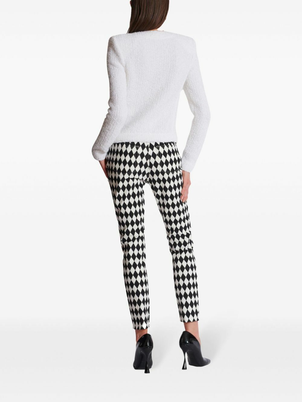 BALMAIN - Buttoned Tweed Short Jacket Balmain