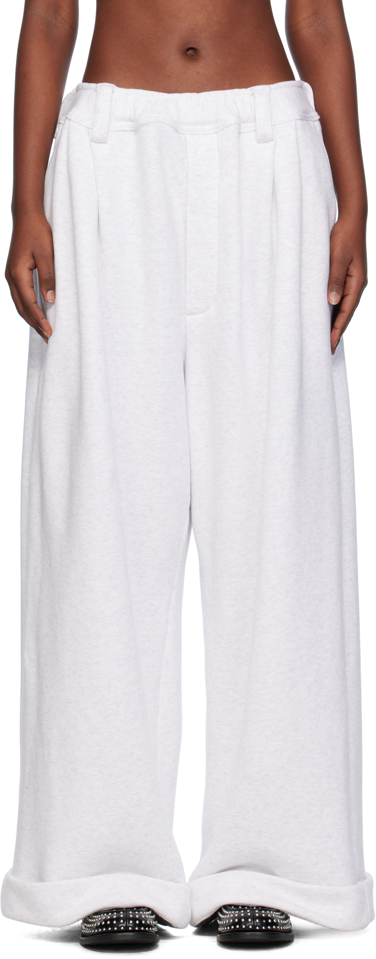 Meryll Rogge Gray Drawstring Chino Lounge Pants Meryll Rogge