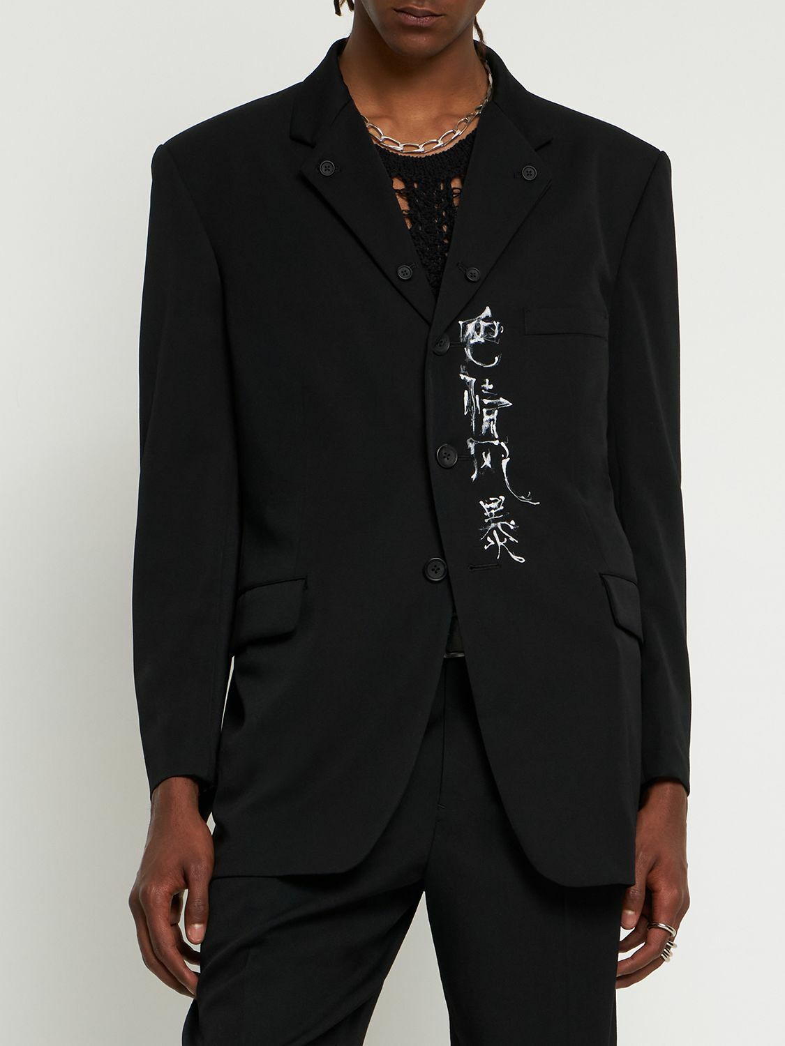 YOHJI YAMAMOTO - Wool Double Lapel Jacket Yohji Yamamoto