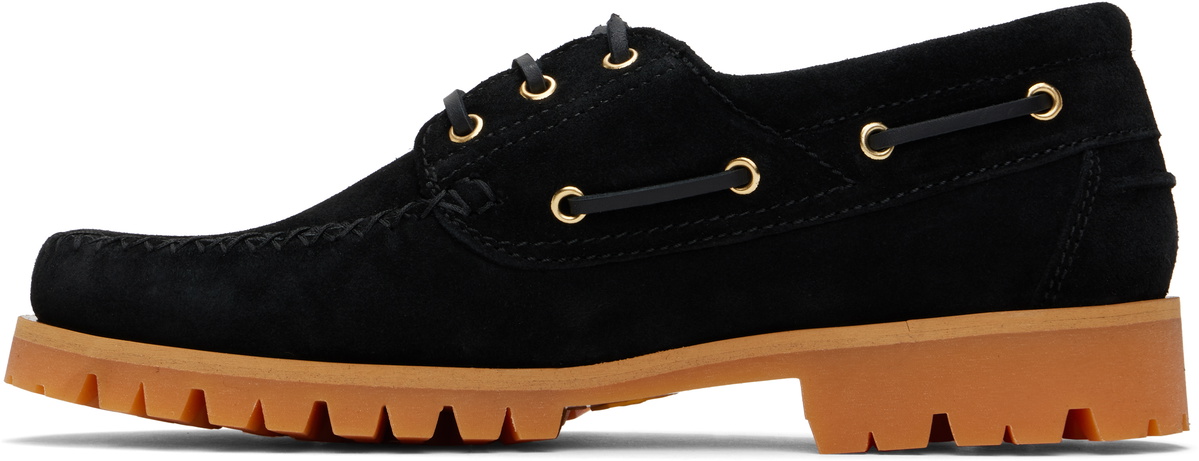 VINNY’s Black Aztec Boat Shoes