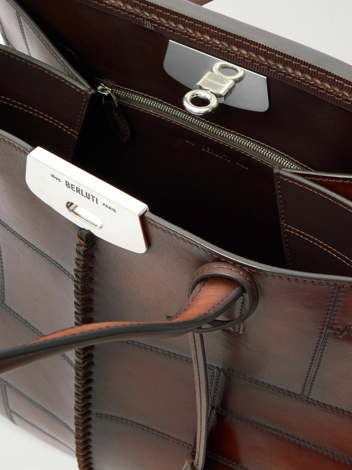 Berluti - Luti 38 Patchwork Venezia Mosaico Leather Tote Bag Berluti