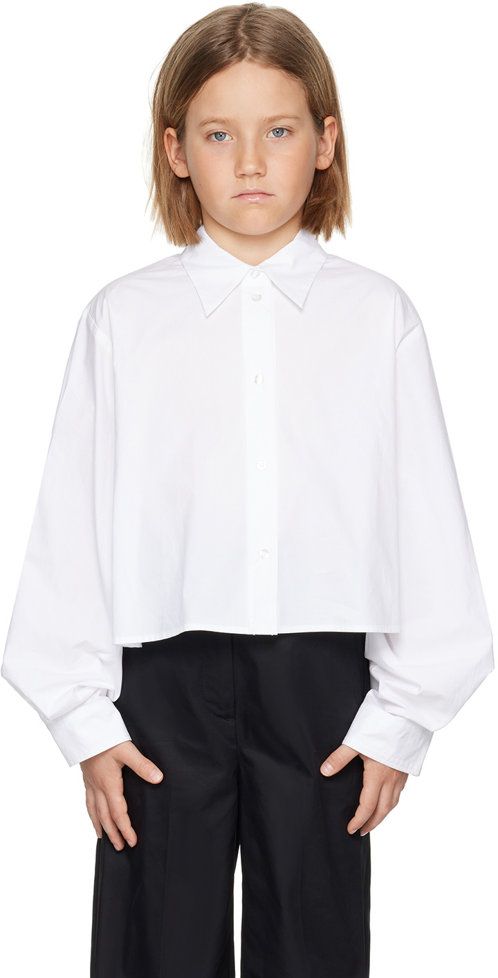 MM6 Maison Margiela Kids White Layered Shirt MM6 Maison Margiela