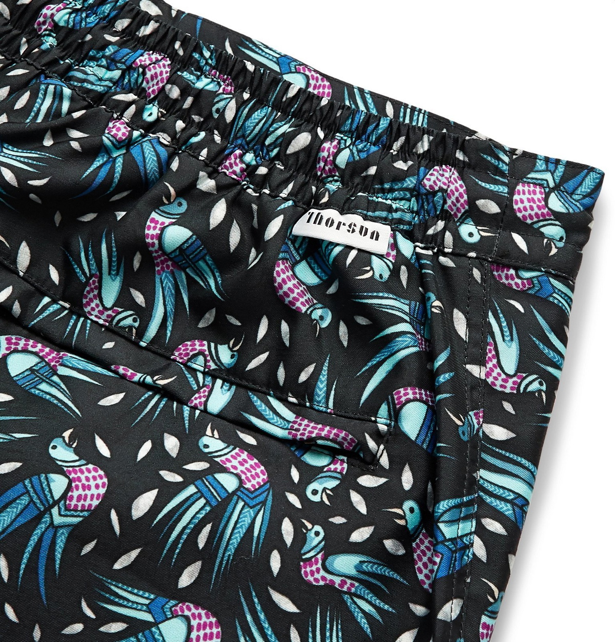 Thorsun - Mid-Length Printed Swim Shorts - Blue Thorsun