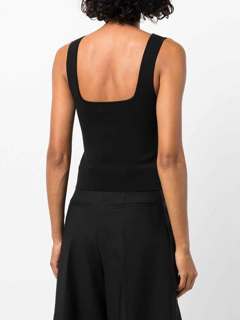 Matteau Black Square Neck Vest Top Matteau