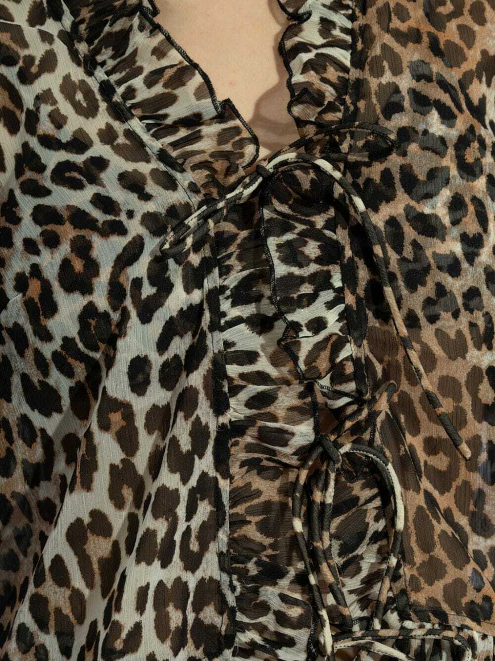 GANNI - Leopard Print Blouse GANNI