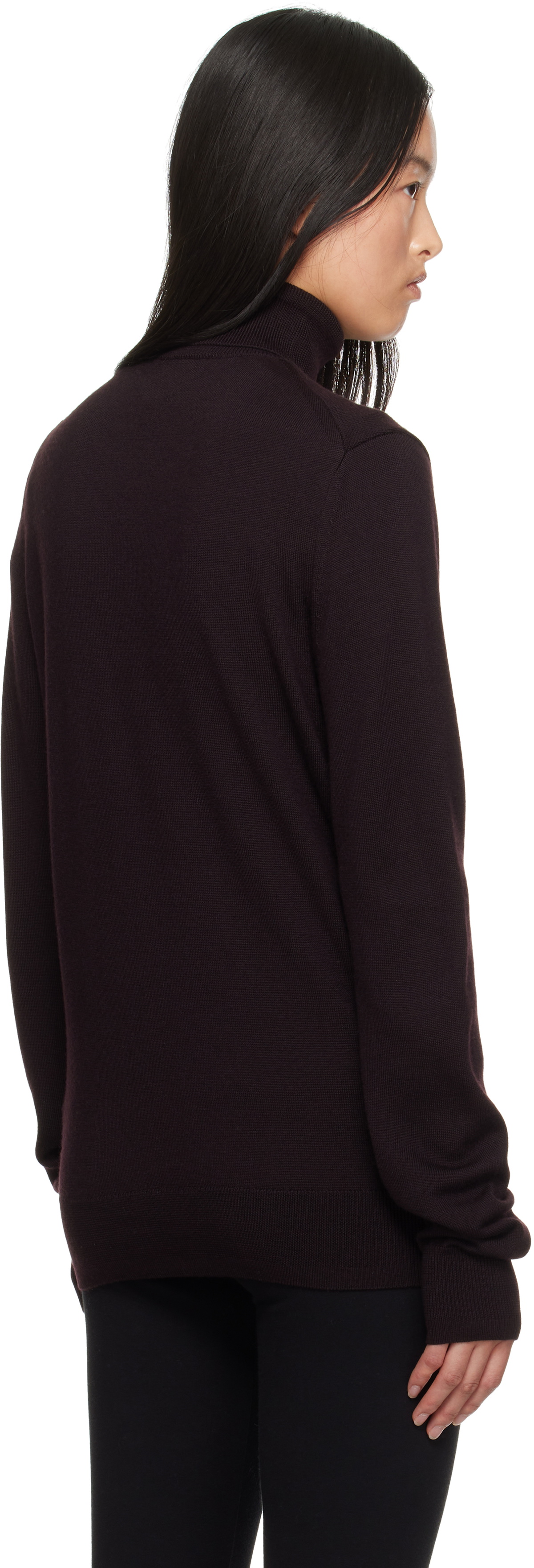 The Frankie Shop Purple Eve Thin Turtleneck The Frankie Shop