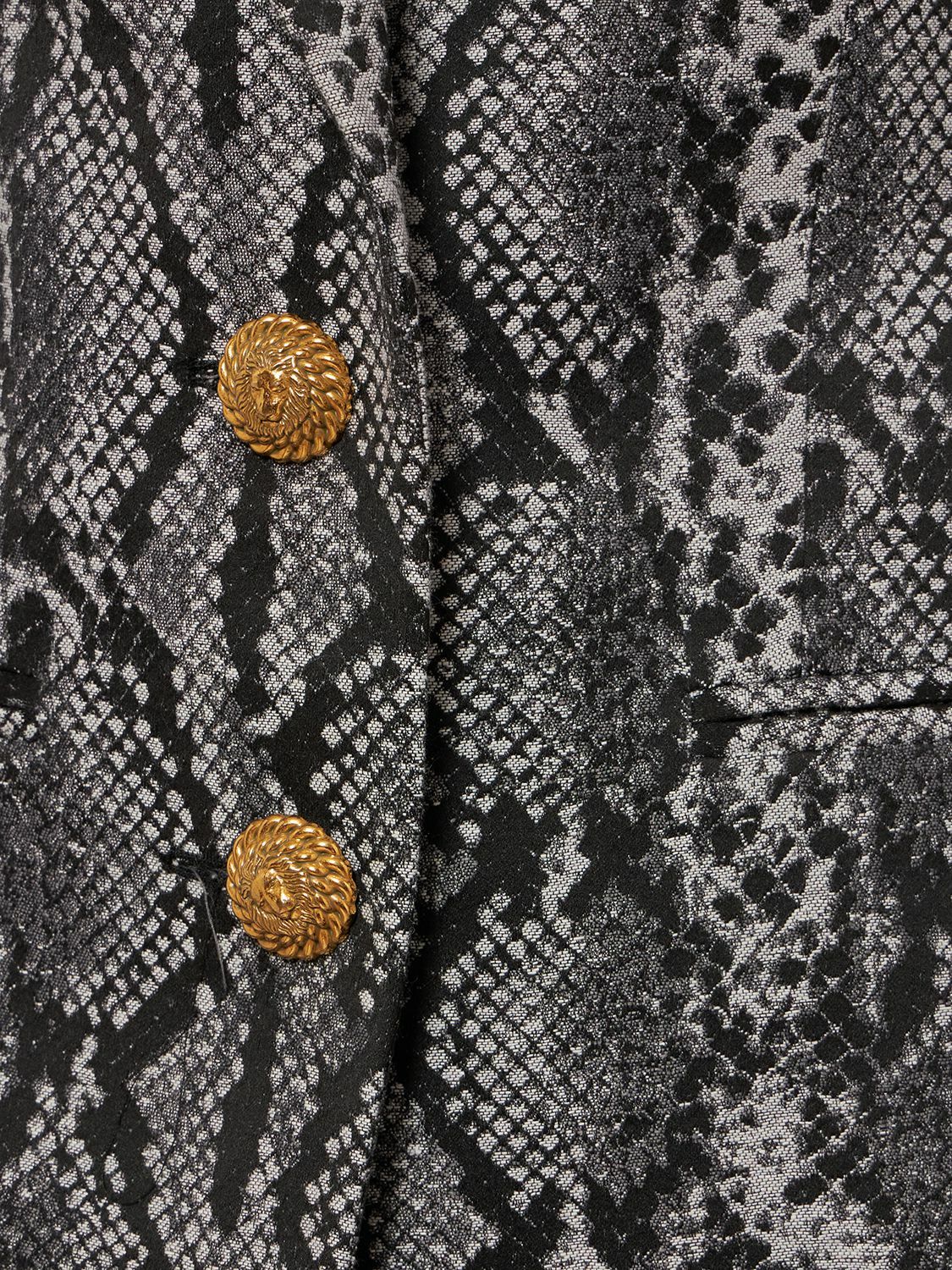 BALMAIN - Python Single Breast Fitted Jacket Balmain