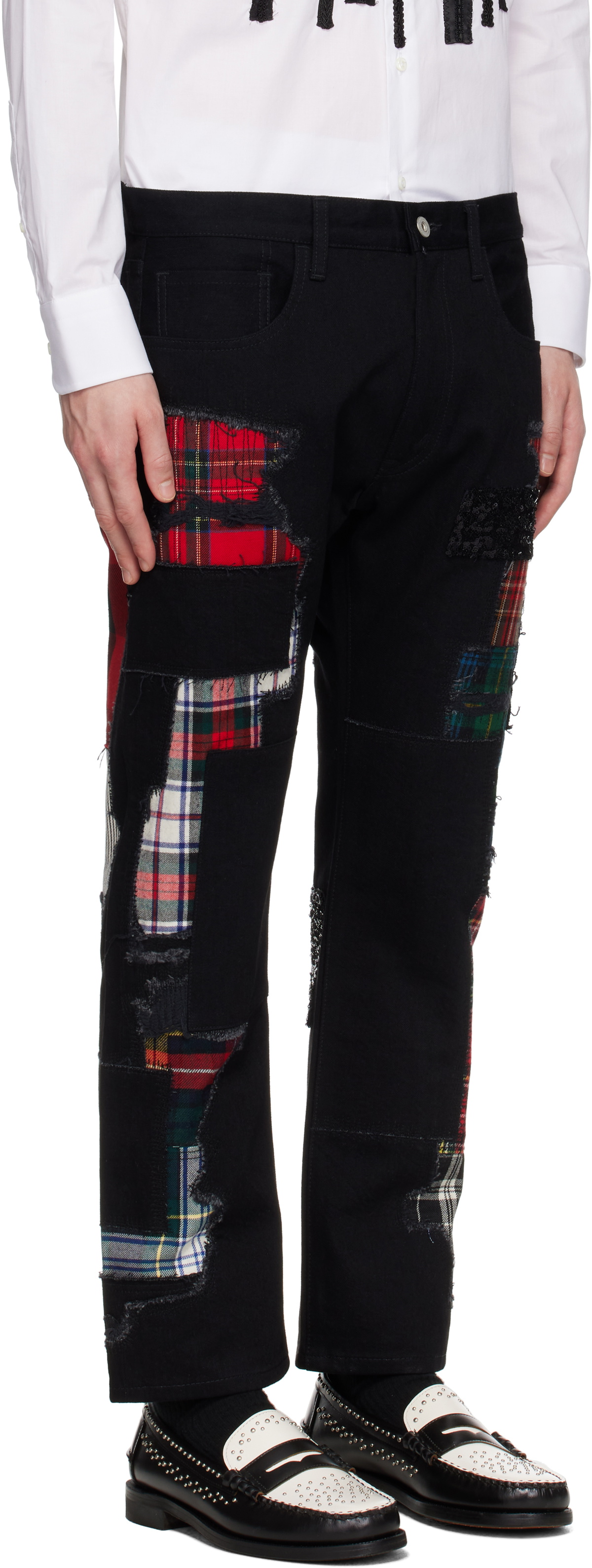 Junya Watanabe Black Patchwork Jeans Junya Watanabe