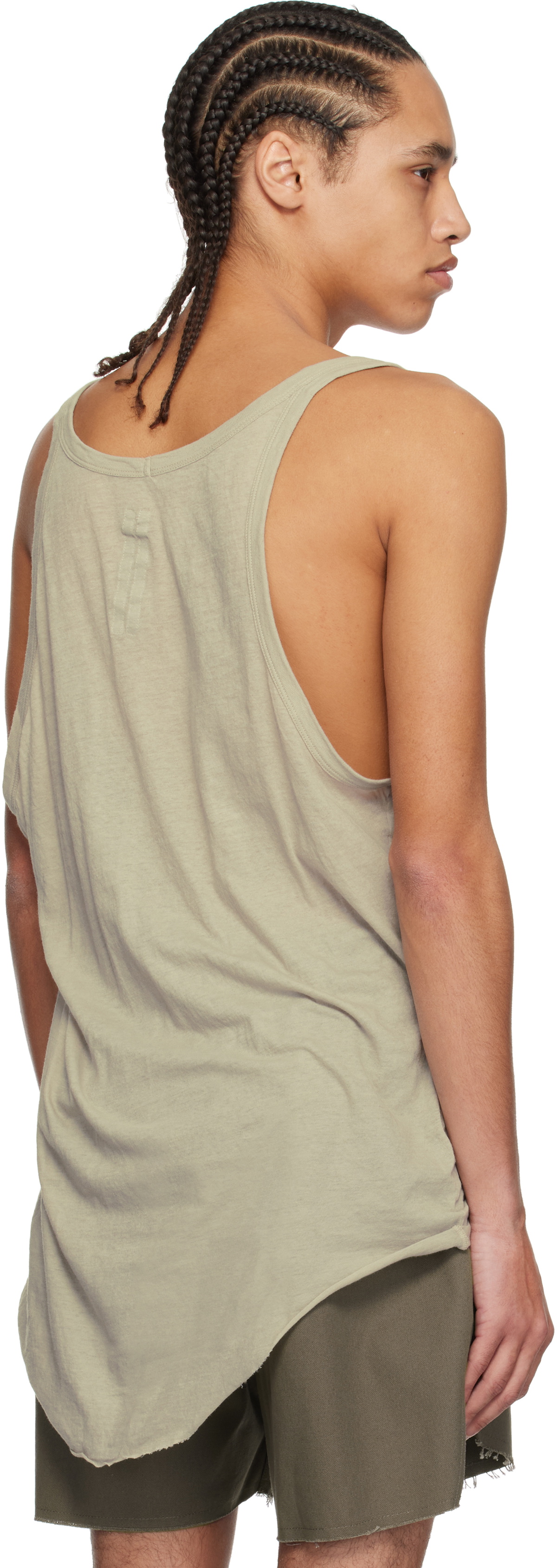 Rick Owens Off-White Hollywood Lo Cut Tank Top Rick Owens