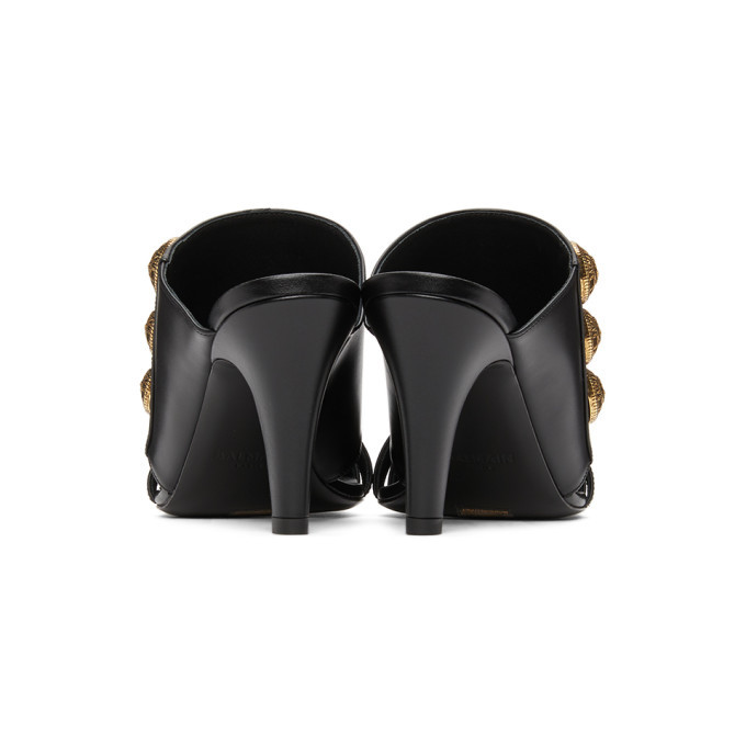 Balmain Black Sol Heels Balmain