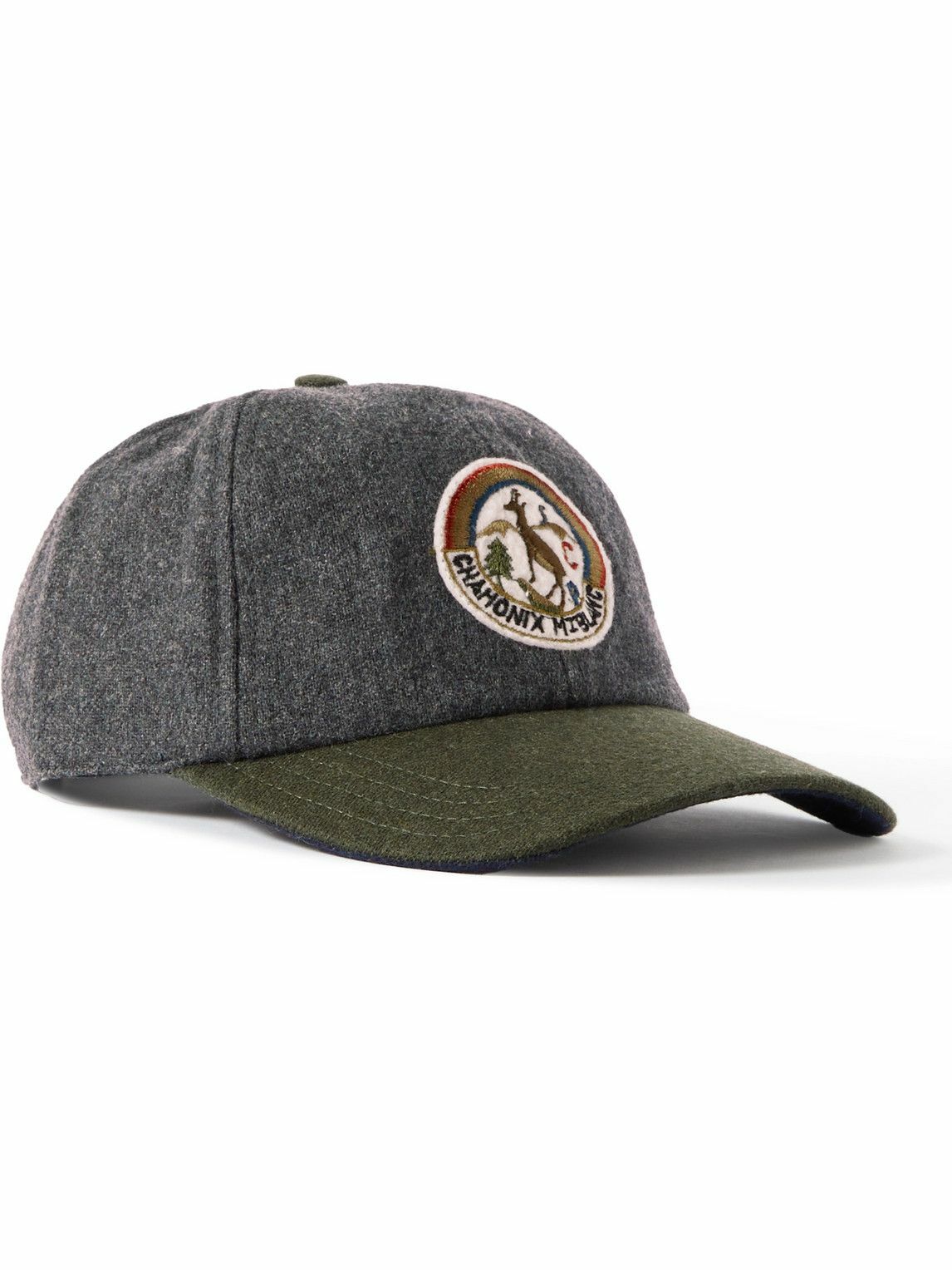 Hartford - Logo-Appliquéd Two-Tone Wool-Blend Baseball Cap Hartford