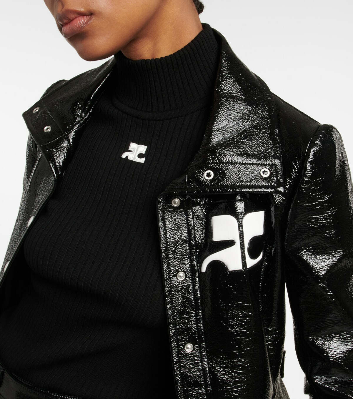 Courreges - Logo cotton-blend trench coat Courreges