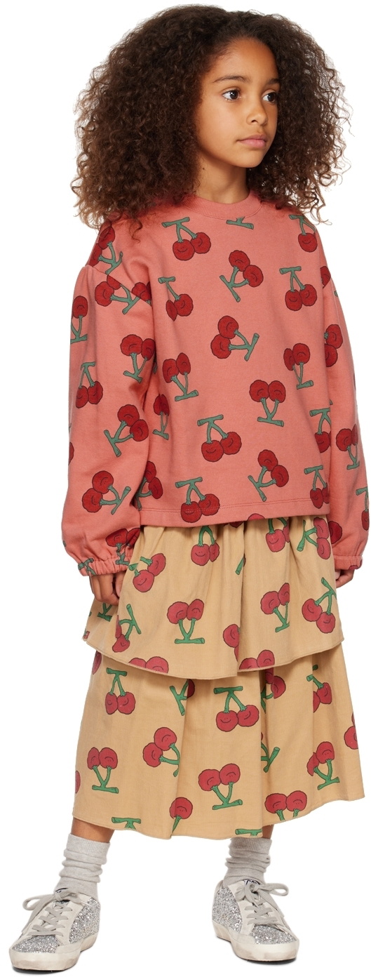 Jellymallow Kids Beige Cherry Skirt Jellymallow
