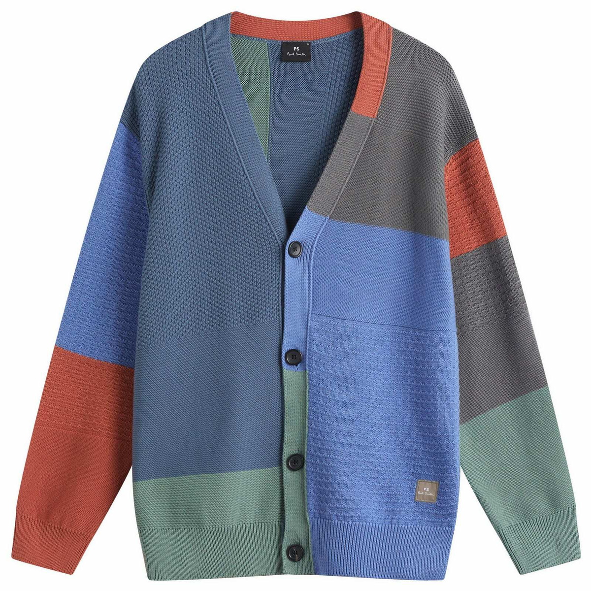 Paul Smith Men's Patchwork Cardigan in Multicolour Paul Smith