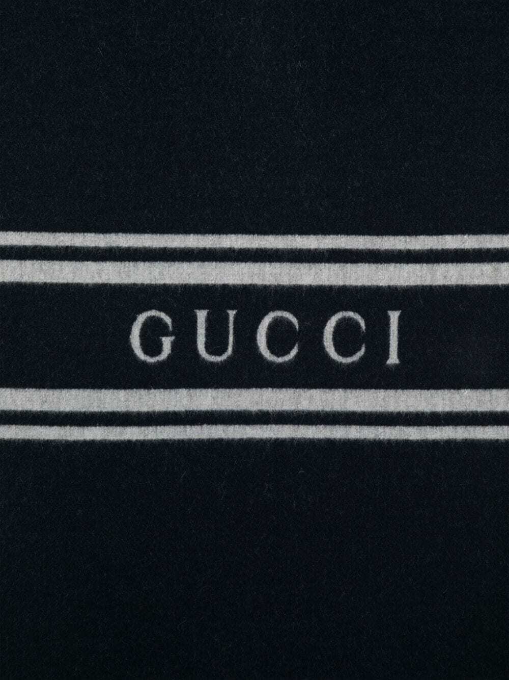 GUCCI - Logo Wool Scarf Gucci