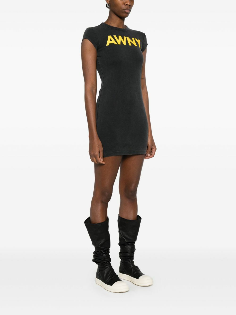 Alexander Wang Logo-Print Mini Dress Alexander Wang