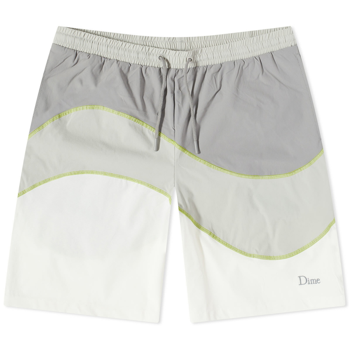 Dime Men's Wave Sports Shorts in Gray Dime