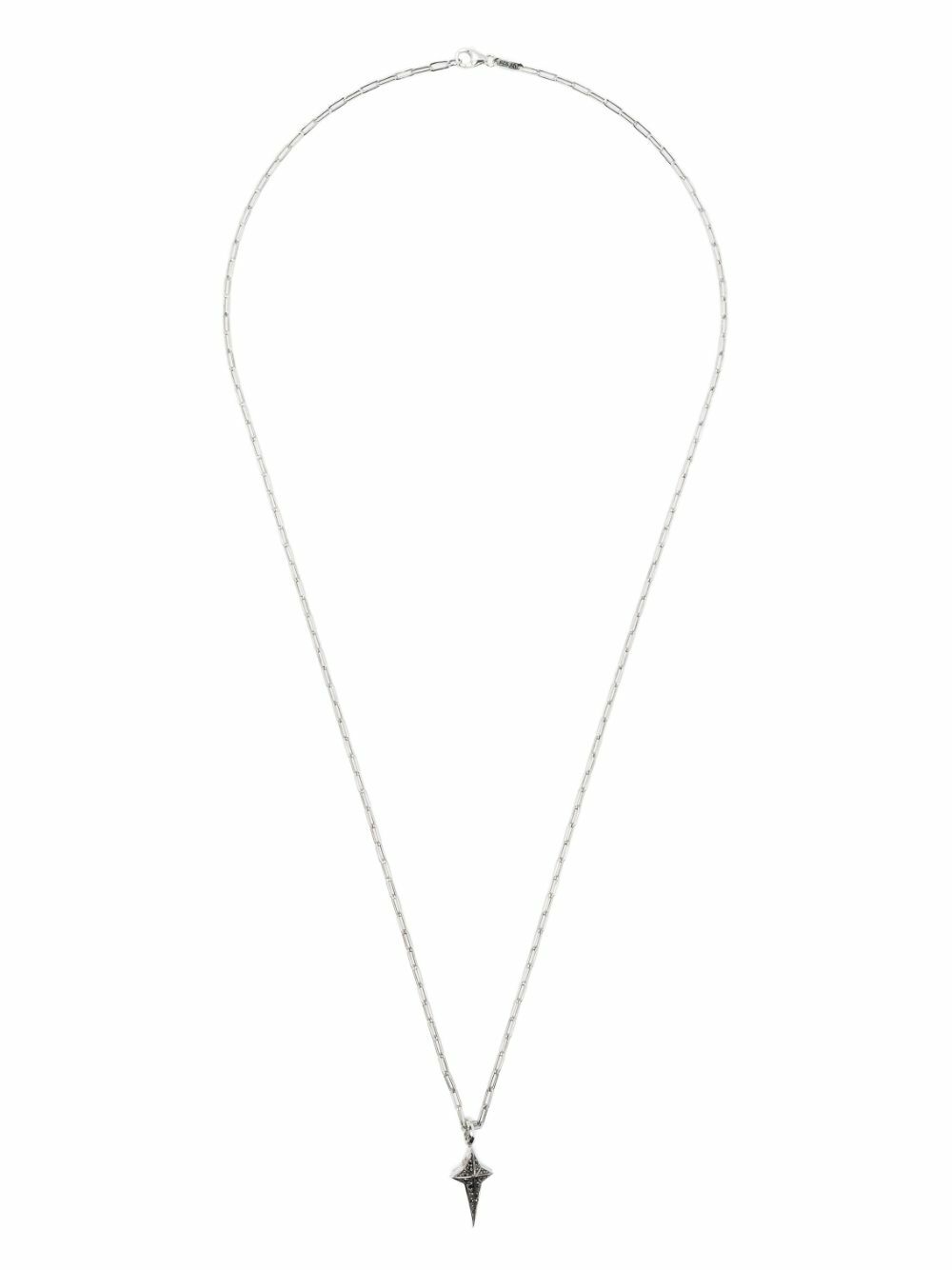Stephen Webster Sterling Silver New Cross Black Diamond Necklace ...