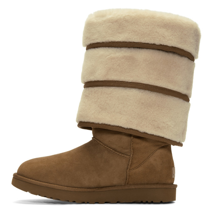 Y/Project Brown Uggs Edition Layered Boots Y/Project