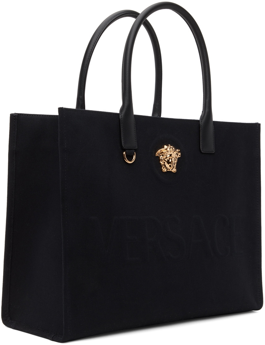 Versace Black Large 'La Medusa' Tote Versace
