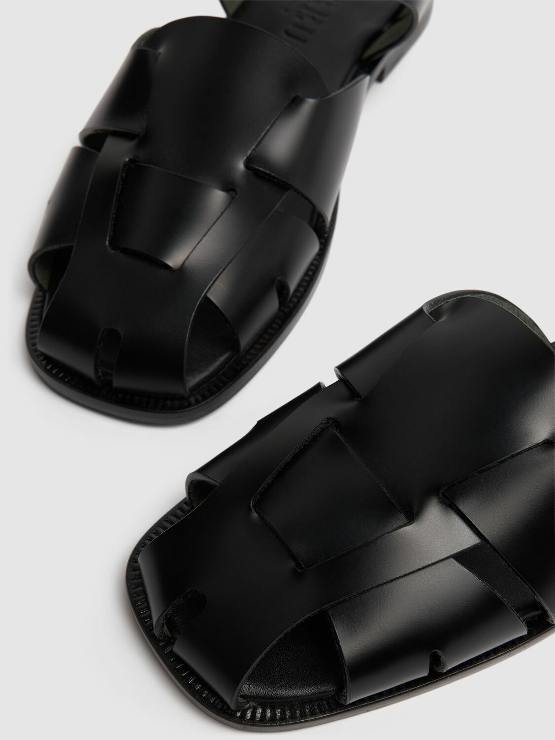 HEREU 20mm Pedra Leather Fisherman Sandals HEREU