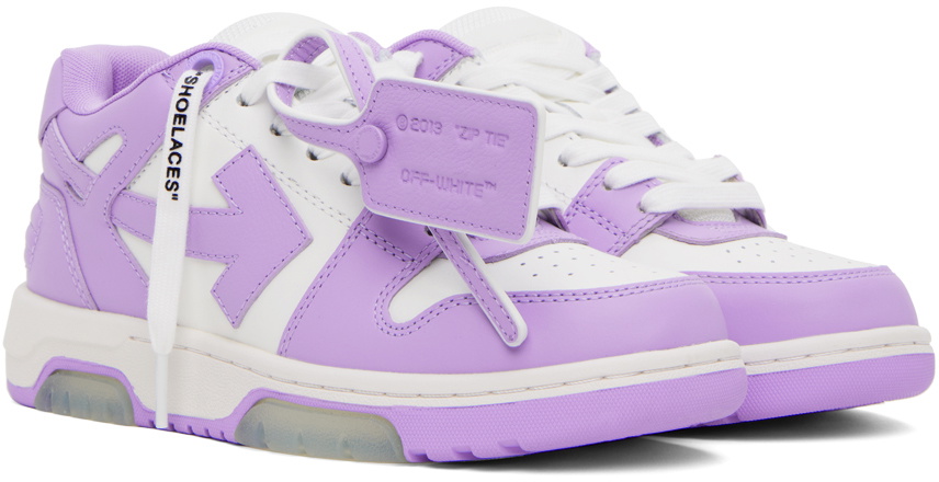 Off-White Purple & White Out Of Office Sneakers Off-White