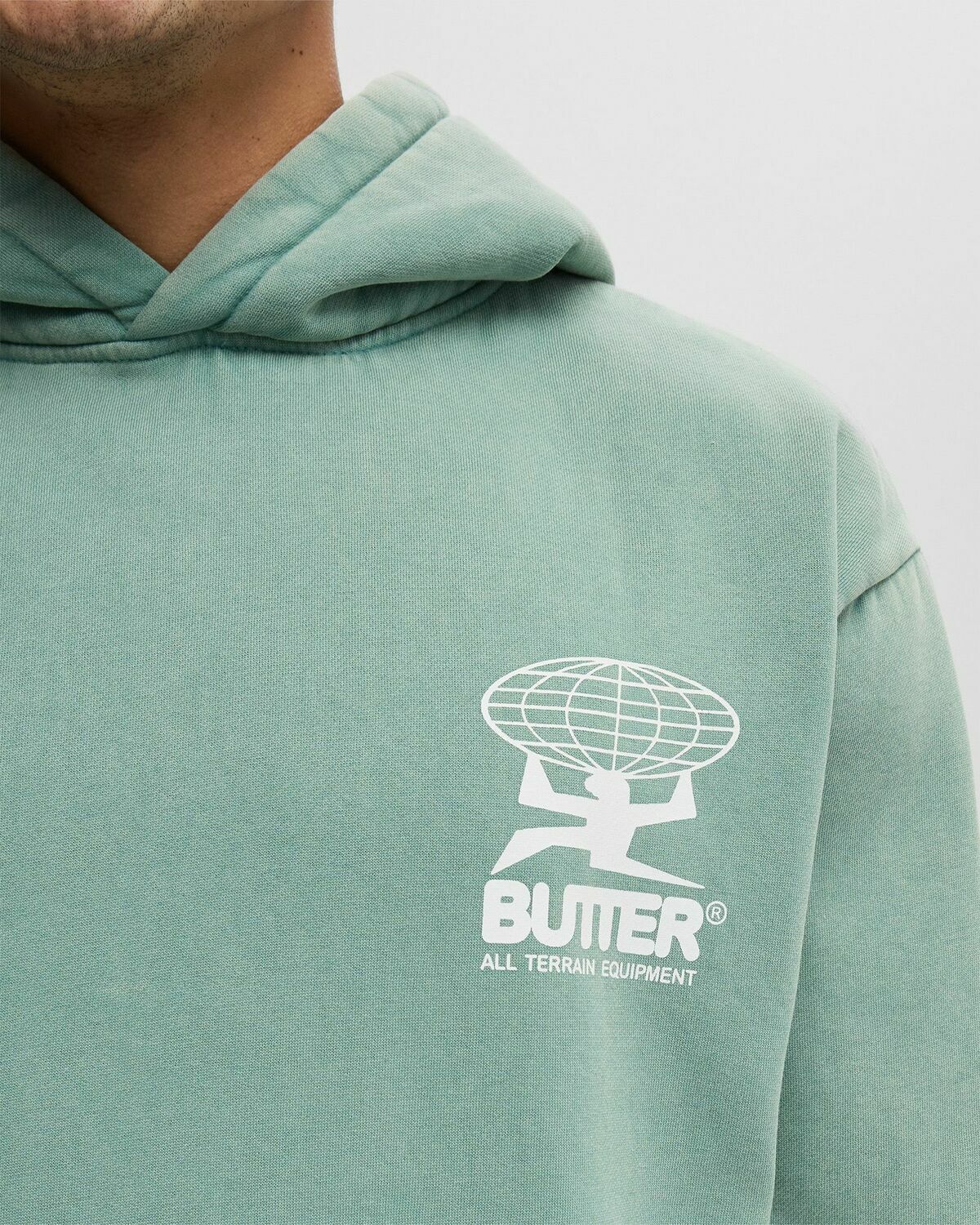 Butter Goods All Terrain Pullover Hood Green Mens Hoody Butter Goods
