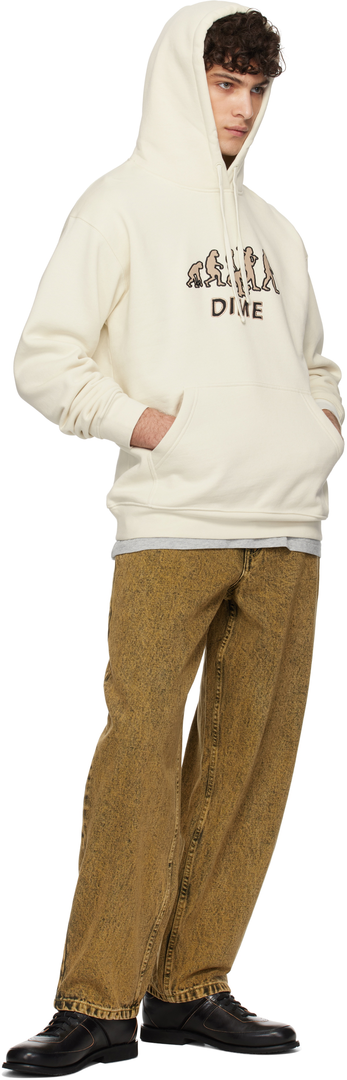 Dime Yellow Classic Baggy Jeans Dime