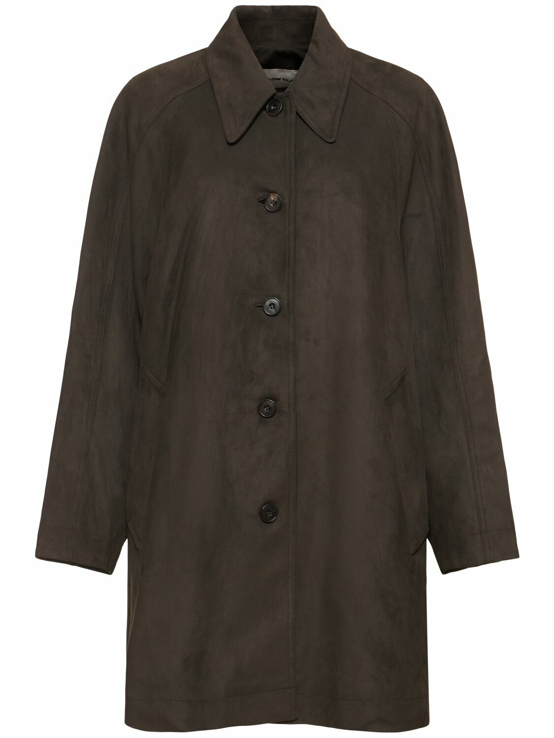 LOW CLASSIC Faux Suede Short Coat Low Classic