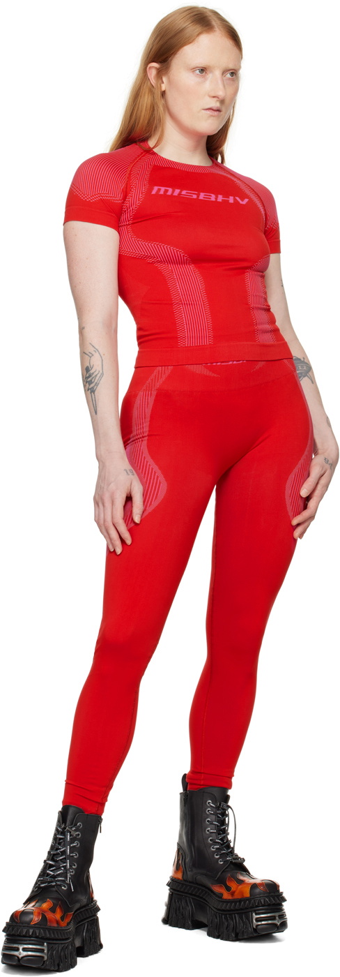 MISBHV Red Jacquard Sport Top MISBHV