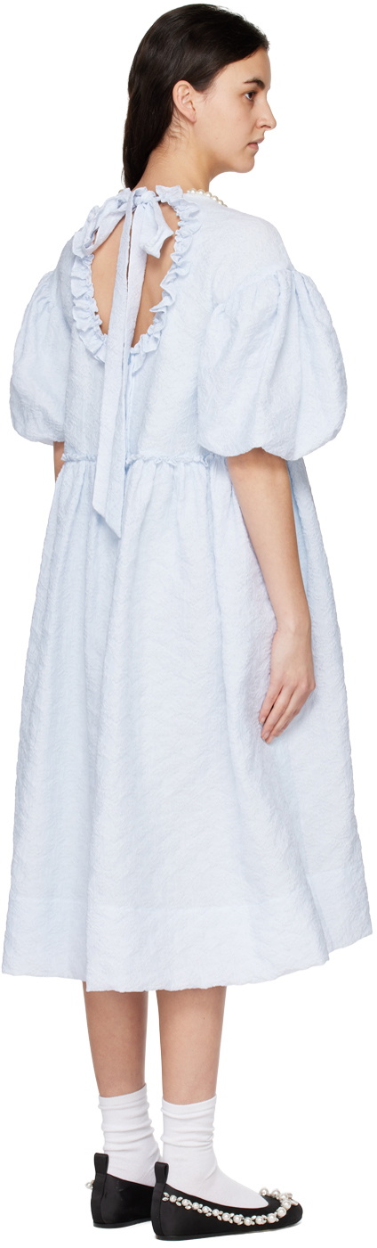 Simone Rocha Blue Embellished Midi Dress Simone Rocha