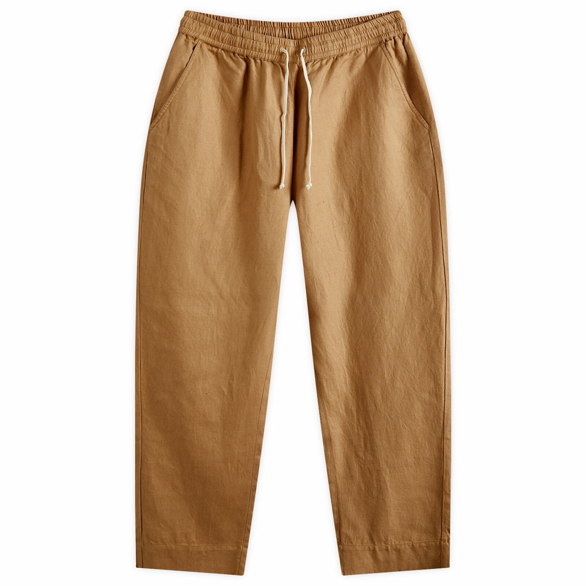 Universal Works Men's Linen Cotton Judo Pants in Sand Universal Works